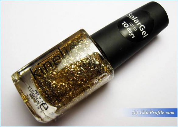 Kinetics Solar Gel Goldy and Jet Black Nail Polishes Review, Swatches ...