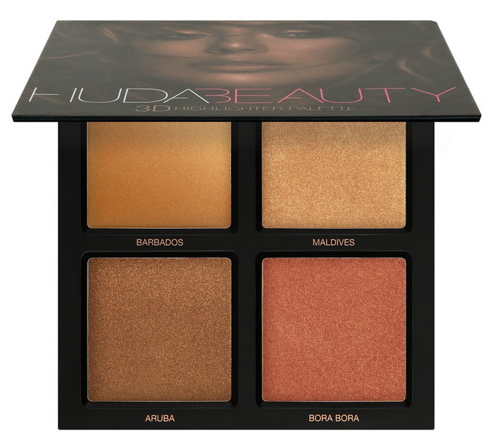 Huda Beauty 3D Bronze Sands Highlighter Palette Swatches - Beauty ...