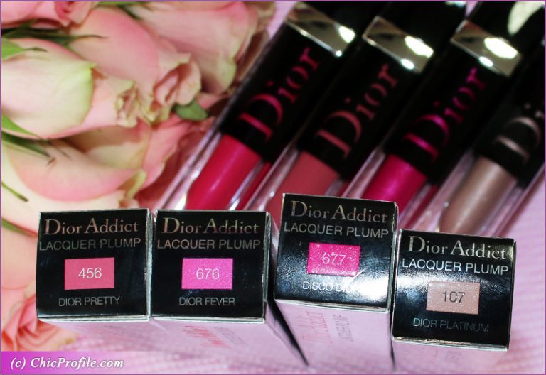 Dior Addict Fever, Disco, Pretty, Platinum Lacquer Plump Review ...
