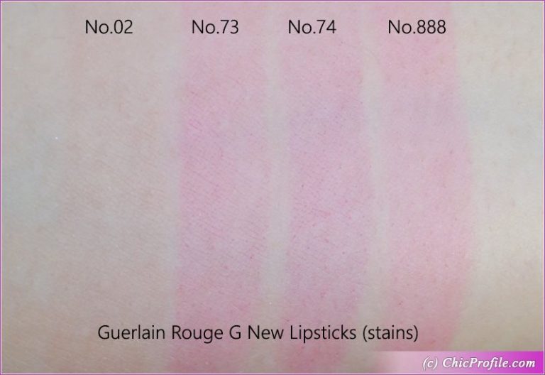 Guerlain #02, 73, 74, 888 Rouge G de Guerlain Lipsticks 2018 Review ...