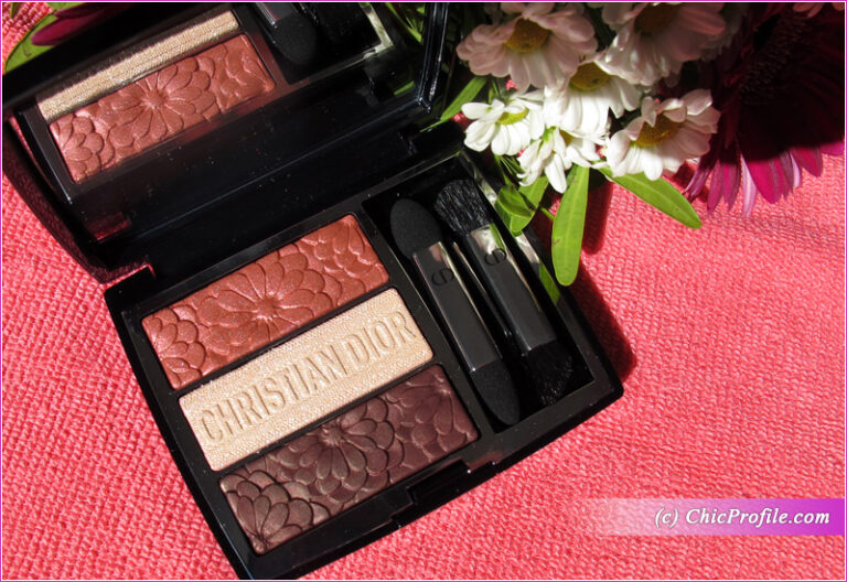 Dior Trioblique Pure Glow (663) Triple Bloom Eyeshadow Palette Review ...